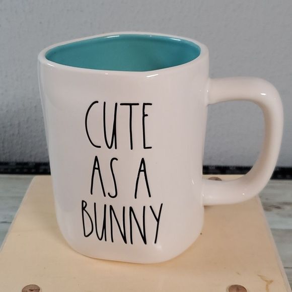 Rae Dunn | Dining | New Rae Dunn Cuteas A Bunny Coffee Mug White ...
